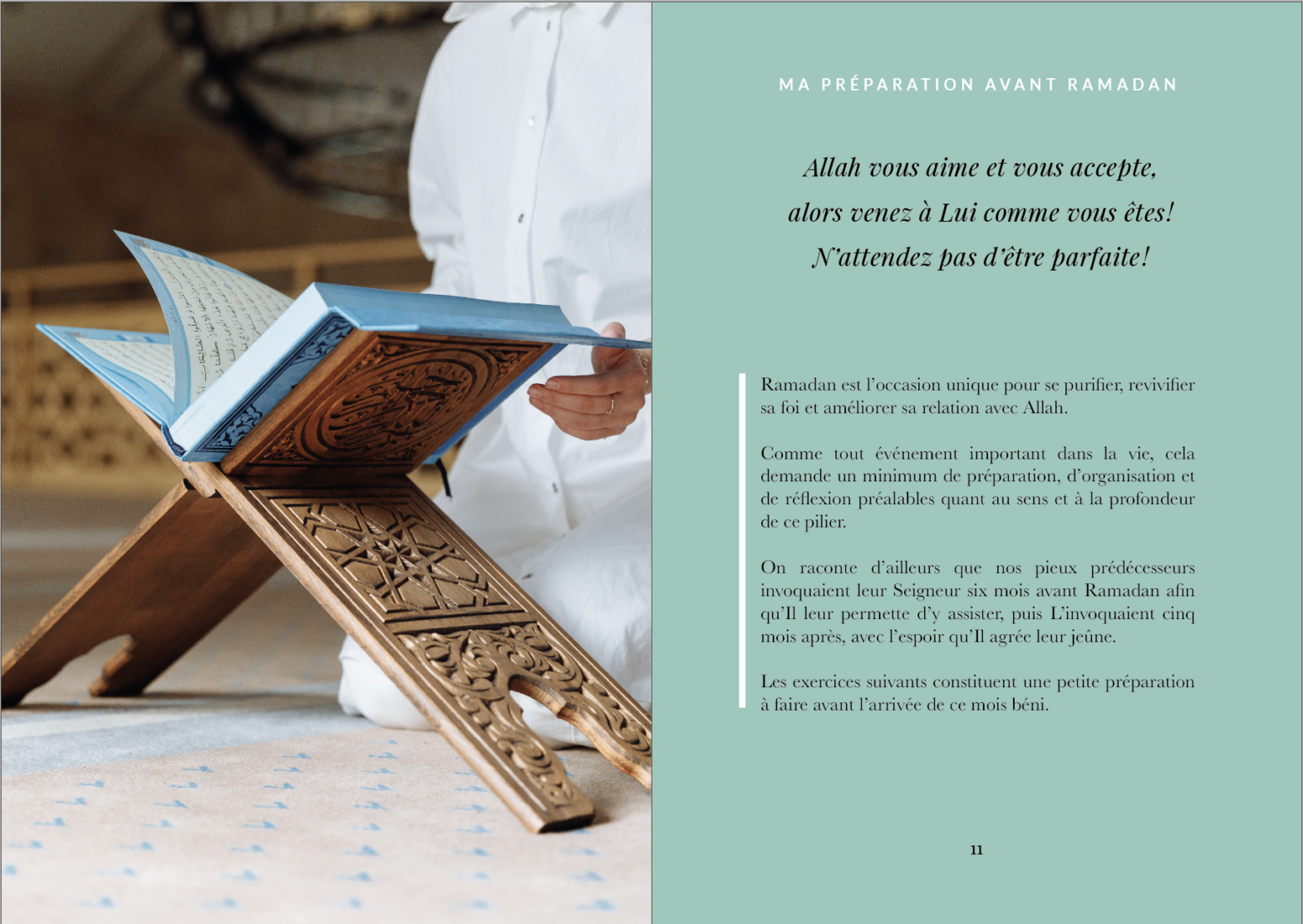 Journal & Planner Ramadan : 30 jours de méditation (Thème Le Repentir ...